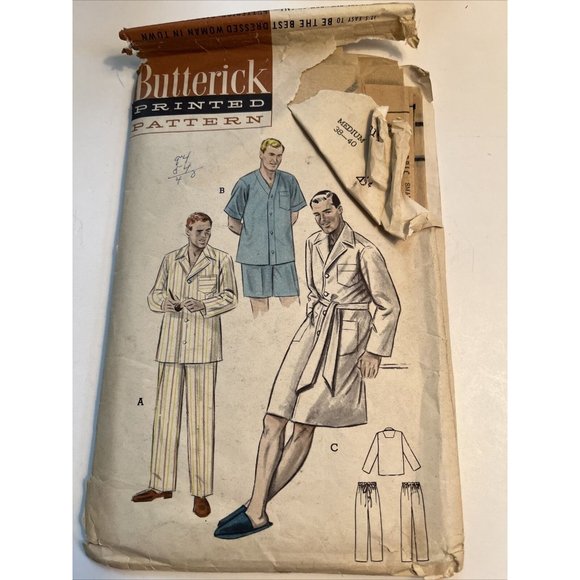Other | Vintage 196s Simplicity Mens Sewing Pattern Pajamas See Photo ...